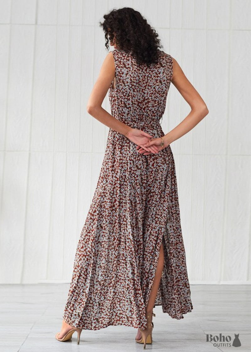Boho Maxi Floral Dress - Boho Dress Official